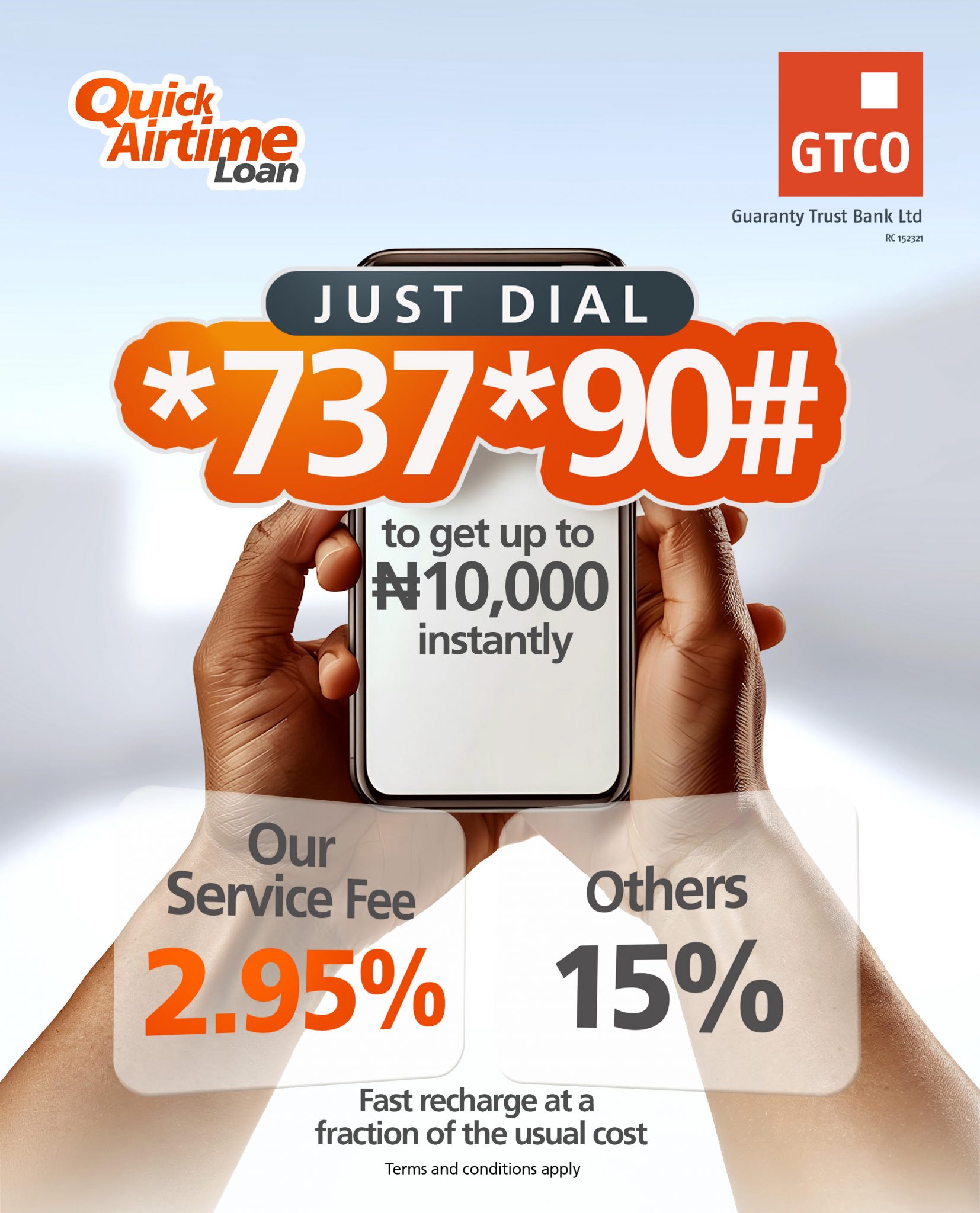 GTBank Offers Customers 2.95% on Quick Airtime Loan Via *737*90# Code ...